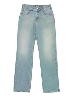 Aries Tyrone Distressed Low-rise Jeans - Blue