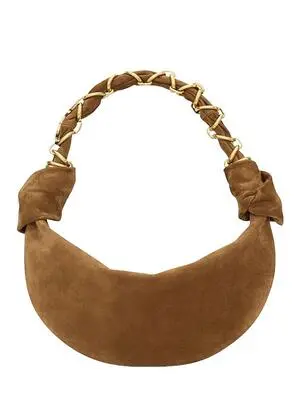 Saint Laurent Amalia Mini Hobo Bag - Caramel Cognac