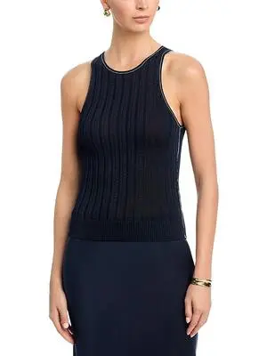 TOCCIN Juniper Racer Tank - Navy/optic