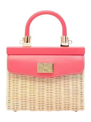 Rodo Wicker Shoulder Bag - Neutrals