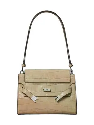 Tory Burch Lee Radziwill Embossed Shoulder Bag - Neutrals