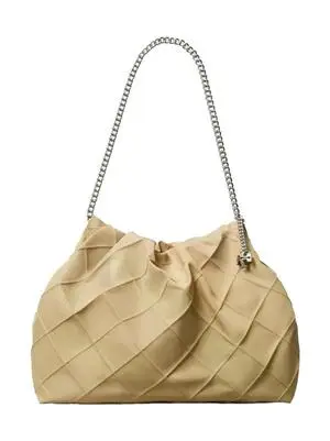 Tory Burch Tory Burch Fleming Quilted Hobo Bag Neutrals