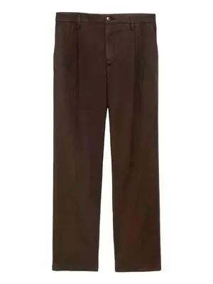 Canali Straight-leg Trousers - Brown