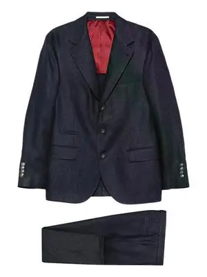 Brunello Cucinelli Single-breasted Suit - Blue