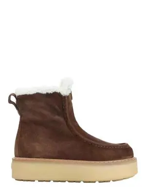 Prada Suede Ankle Boots - Brown