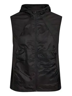 HIKING PATROL Hooded Zip-up Gilet - Black