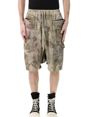 Rick Owens DRKSHDW Creatch Cargo Shorts Neutrals