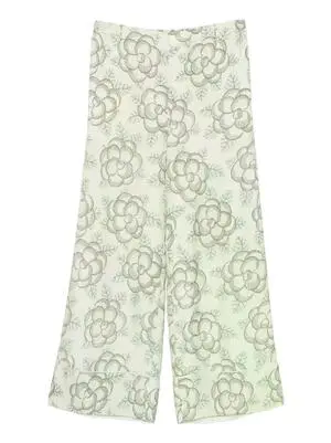 Marni Printed Piping Trousers - Neutrals