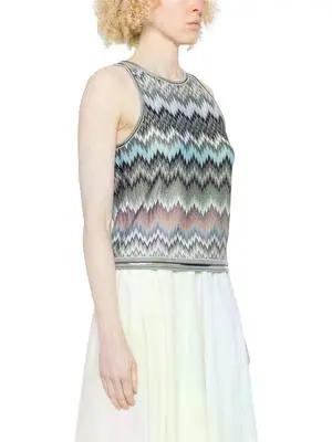 Missoni Crew-neck Vest - Blue