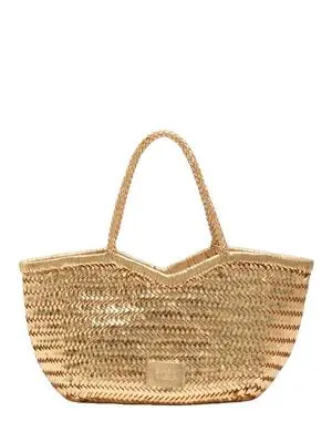 Bimba Y Lola Braided Leather Shopper Bag - Nut