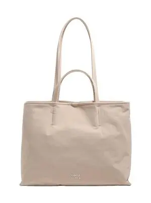 Bimba Y Lola Large Shopper Bag With Leather Details - Sand