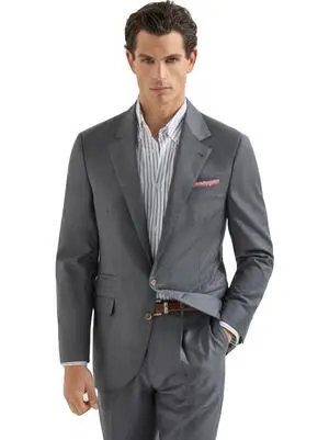 Brunello Cucinelli Super 150s Virgin Wool Batavia Twill Blazer - Medium Grey