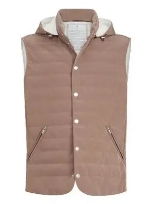 Brunello Cucinelli Down Vest - Hazelnut