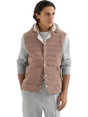 Brunello Cucinelli Down Padded Vest - Hazelnut