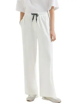 Brunello Cucinelli Piqué Track Trousers - White