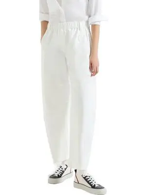 Brunello Cucinelli Ergonomic Track Trousers - White
