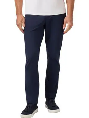 Mizzen+main Upton Straight Leg Stretch Five-pocket Pants - Navy