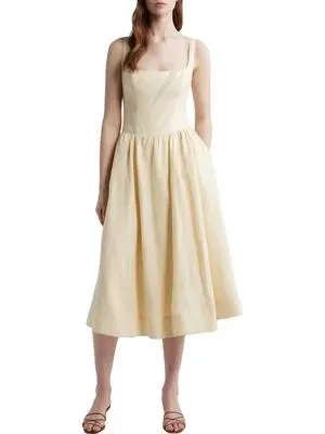 REFORMATION Janu Linen Sundress - Sugar