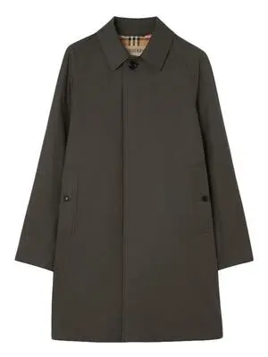 Burberry Burberry Mid-Length Tropical Gabardine Camden Car Coat Grey Grey