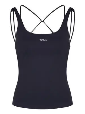 TALA Skinluxe Multi Strap Stretch-jersey Tank Top - Navy