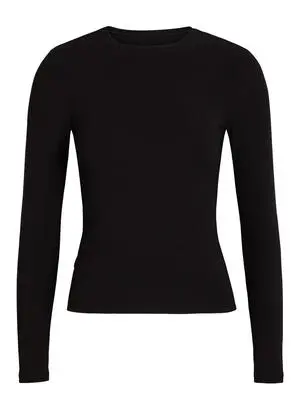 TALA 365 Ribbed Stretch-modal Top - Black