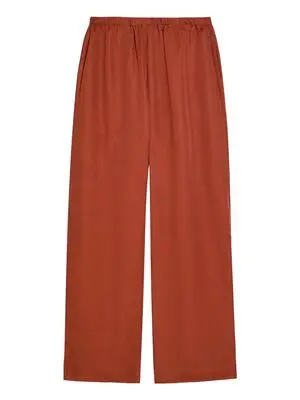 AKYN Teagan Wide-leg Lyocell Trousers - Orange