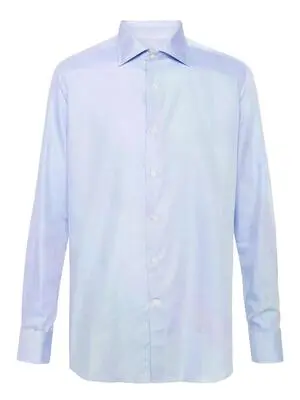 Canali Jacquard Shirt - Blue