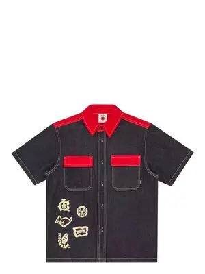 ICECREAM Patchwork Panel Shirt