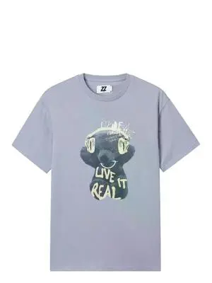 Izzue Graphic-print Cotton T-shirt - Blue