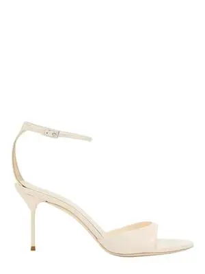 Paris Texas Ankle Strap Leather Sandals - Neutrals