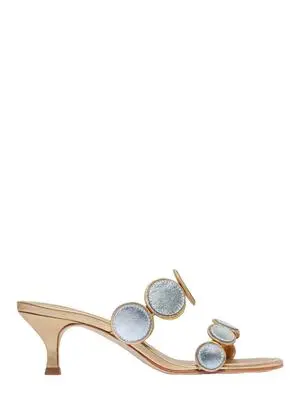 Bernardo Prya Circle Sandals Silver