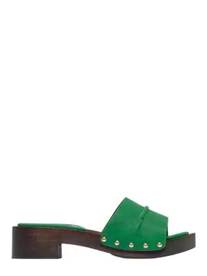 Bernardo Blyde Studded Sandals Green