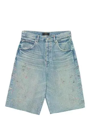 PURPLE BRAND P070 Frayed Shorts - Blue