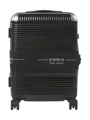 FPM MILANO 55s Bank Zip Deluxe Spinner Luggage Bag - Black