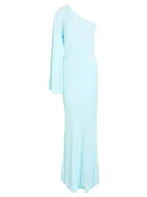 TWINSET Maxi Dress Sky Viscose Gown - Blue