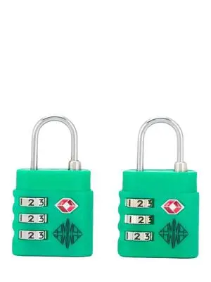 FPM MILANO Set Of Two Combination Padlocks - Green
