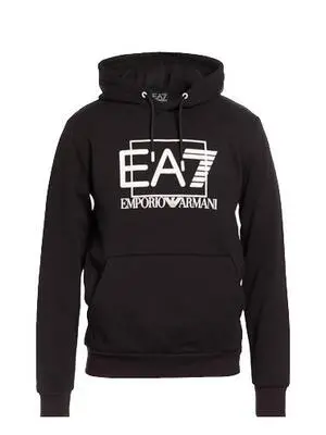 EA7 Cotton-blend Fleece Sweatshirt - Black