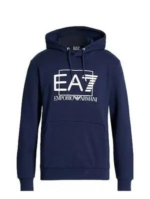 EA7 Cotton-blend Fleece Sweatshirt - Navy