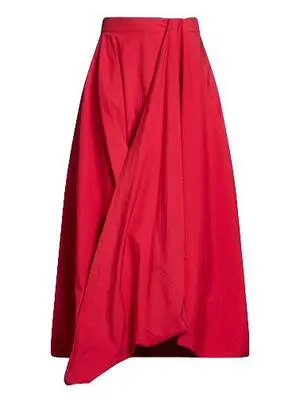 Brunello Cucinelli Maxi Asymmetric Skirt - Red