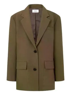 STUDIO TOMBOY Single-breasted Pocket Jacket - Green