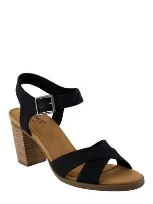 Toms Majorca Ankle Strap Sandal - Black