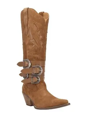 DINGO Buck Wild Knee High Western Boot Brown