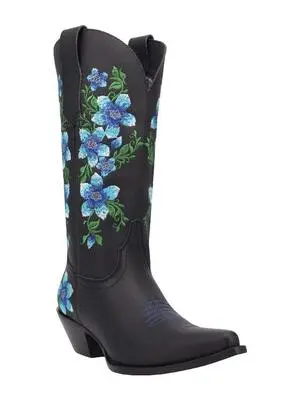 DINGO Posie Knee High Western Boot - Black