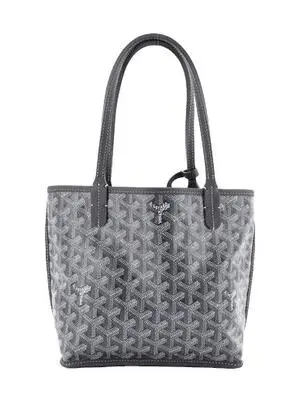Goyard Anjou Reversible Tote Coated Canvas Mini Grey