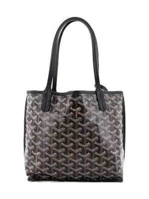 Goyard Anjou Reversible Tote Coated Canvas Mini - Black