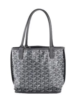 Goyard Anjou Reversible Tote Coated Canvas Mini Grey