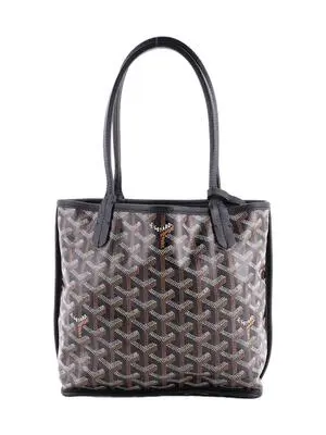 Goyard Anjou Reversible Tote Coated Canvas Mini Black