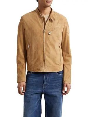 Dolce & Gabbana Dolce&Gabbana Suede Zip Jacket Cammello Scuro