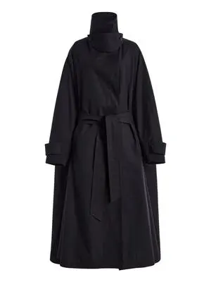 KALLMEYER Gabin Cotton Trench Coat Black