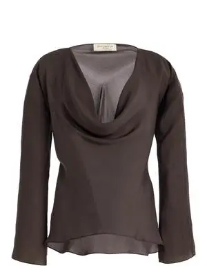 KALLMEYER Wilka Silk Blouse Brown